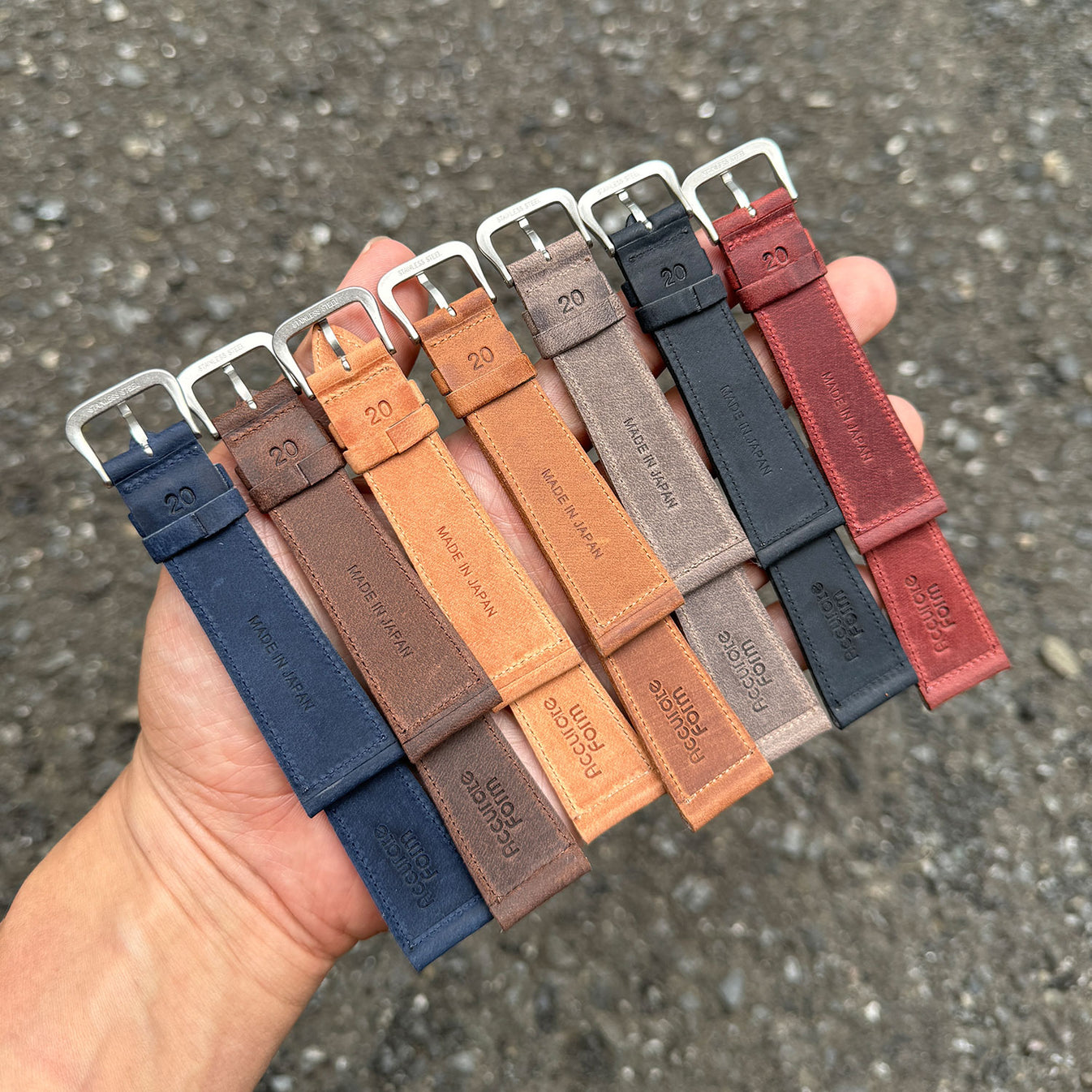 TEMPESTI TEXAS Bends Leather Strap (Black) – Accurate Form