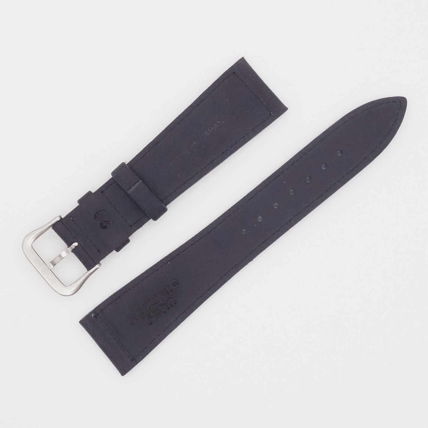 TEMPESTI TEXAS Bends Leather Strap (Black) – Accurate Form